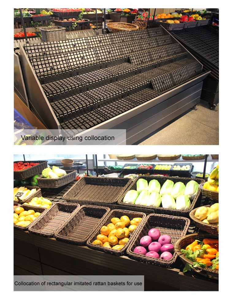 Fruits And Vegetables Supermarket Display Rack Fresh Display Promotion ...