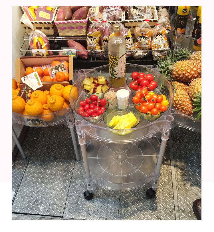 Supermarket Two Layer Transparent Food Display Shelf AS-011-2 - Buy ...