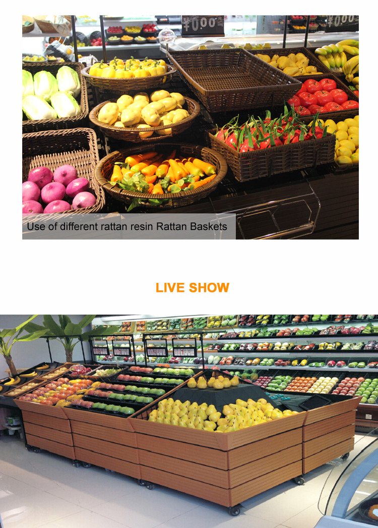 Fruits And Vegetables Supermarket Display Rack Fresh Display Promotion ...